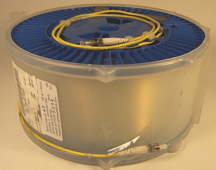Lightwavestore.com > Standard SM Fiber Spool > 5.434km SMF-28 bare ...